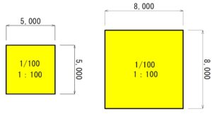図面の【縮尺】は㎜単位で考えるとわかりやすい